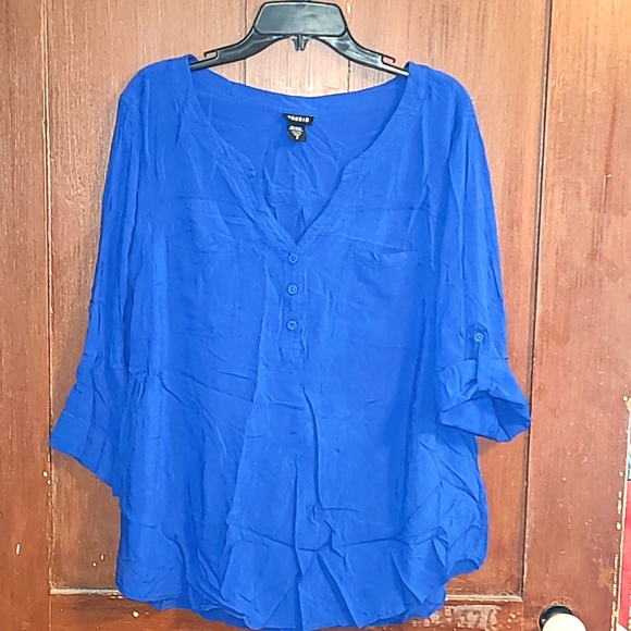 torrid | Tops | Torrid Harper Top Size 2 Electric Blue | Poshmark